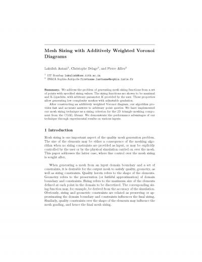 Visitors Traffic By Country Mesh Sizing With Additively Weighted Voronoi Diagrams Sciweavers