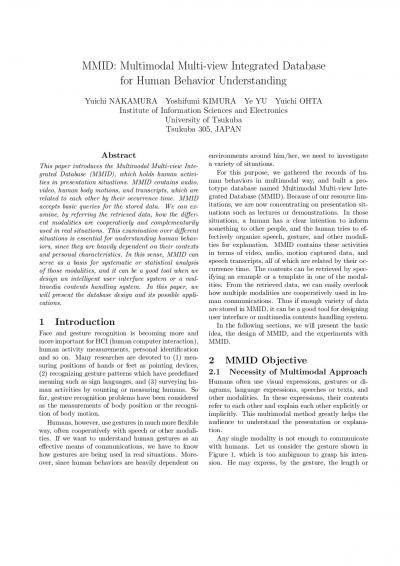 Research Institution Traffic - MMID: Multimodal Multi-view Integrated ...